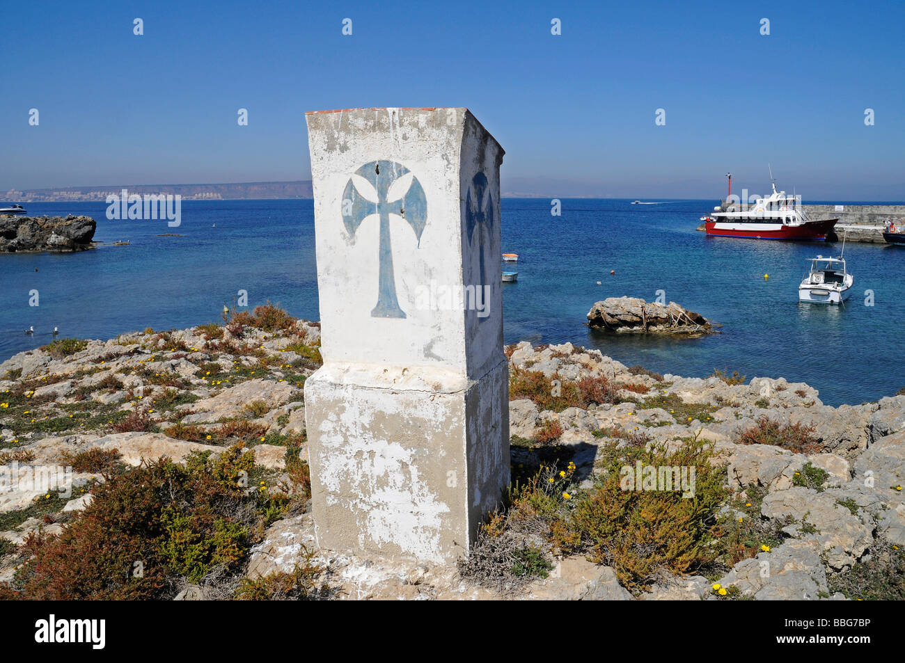 Anchorage ground, port, Tabarca, Isla de Tabarca, Alicante, Costa ...