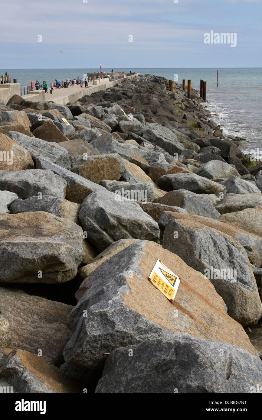 coastal defences beach protection west bay seaside town dorset england ...