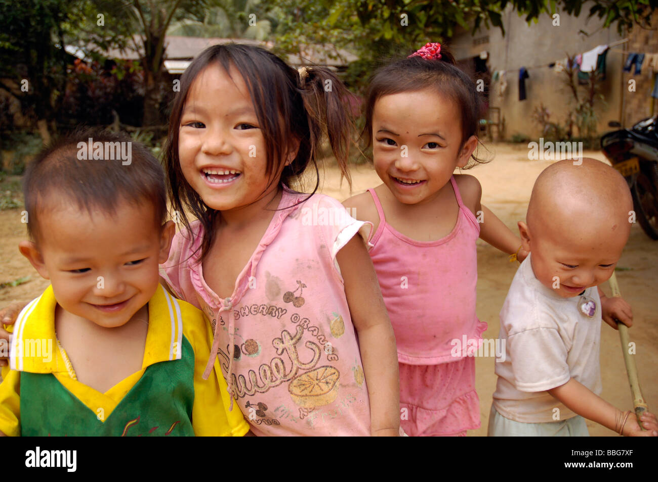 Smiling kids laos hi-res stock photography and images - Alamy