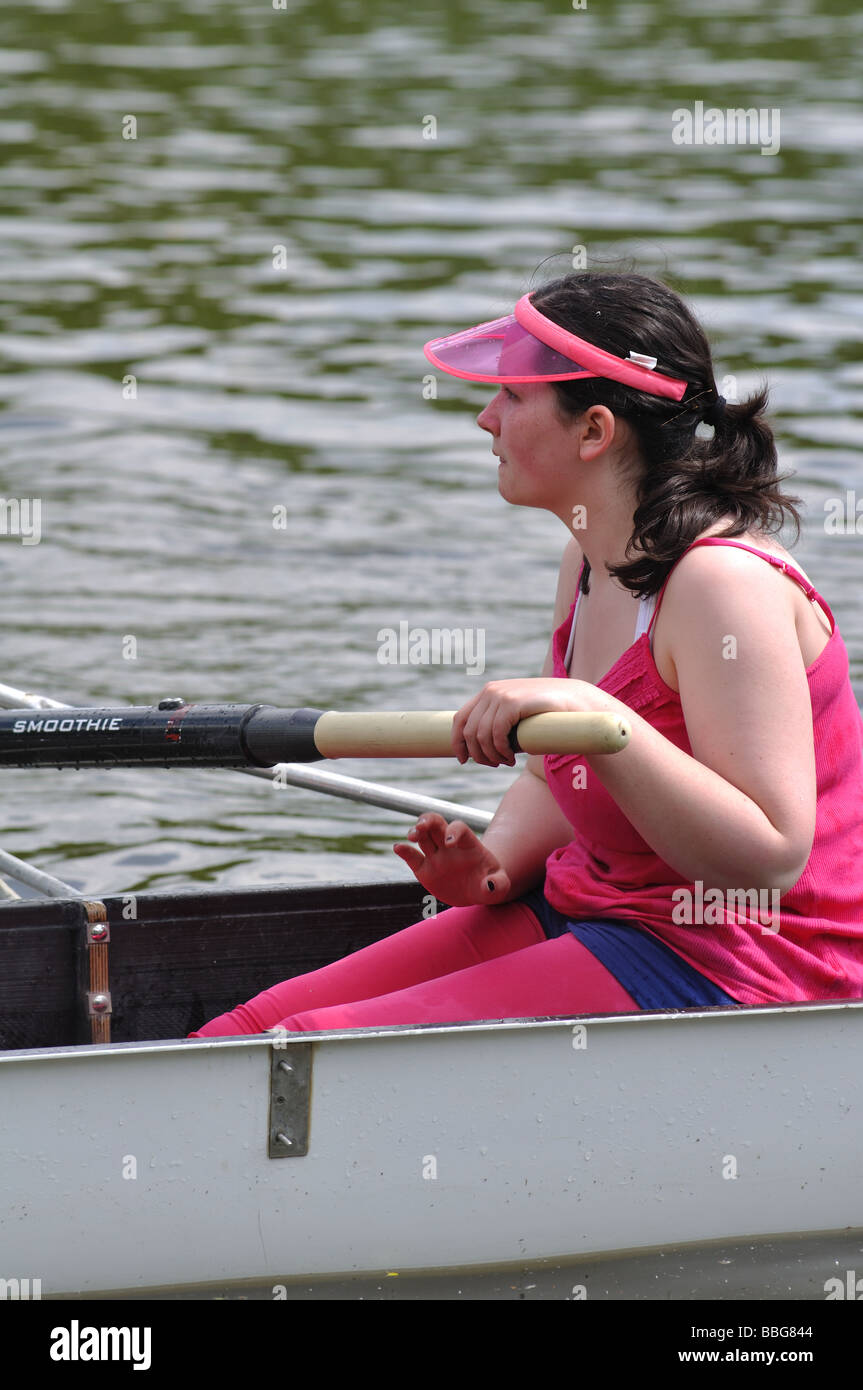 Rower at Oxford University Summer Eights Stock Photo - Alamy