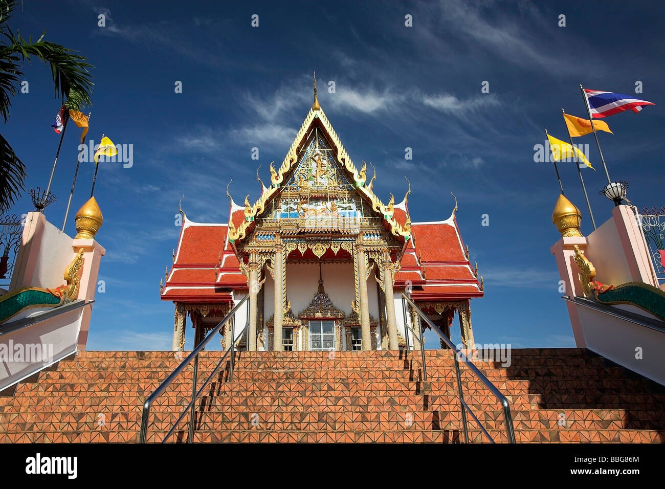 Khorat, Thailand; Southeast Asian temple exterior Stock Photo - Alamy