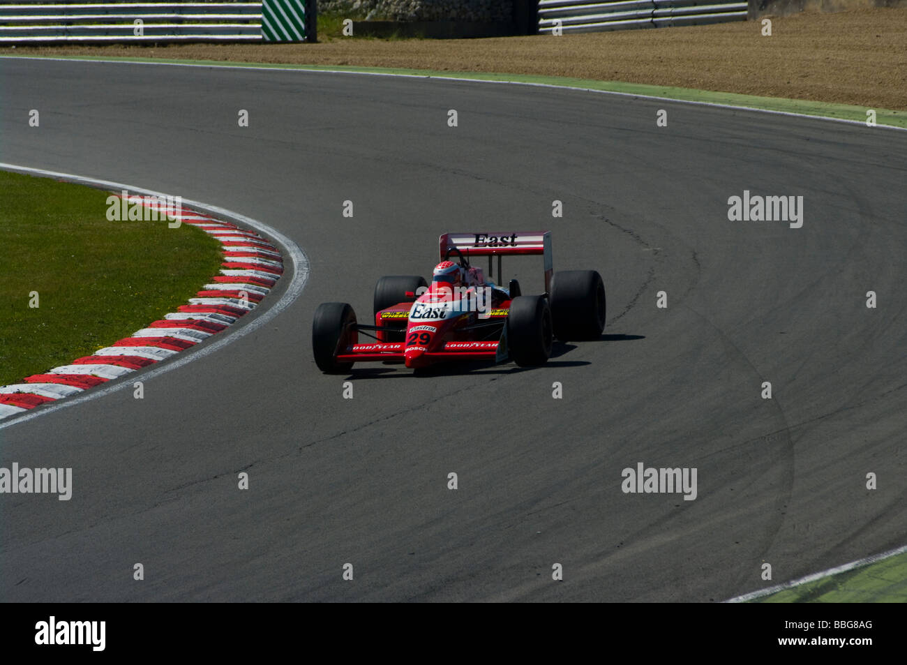 A Zakspeed Racing Car driven by Jurgen Lohmanns Rounding Paddock Hill ...