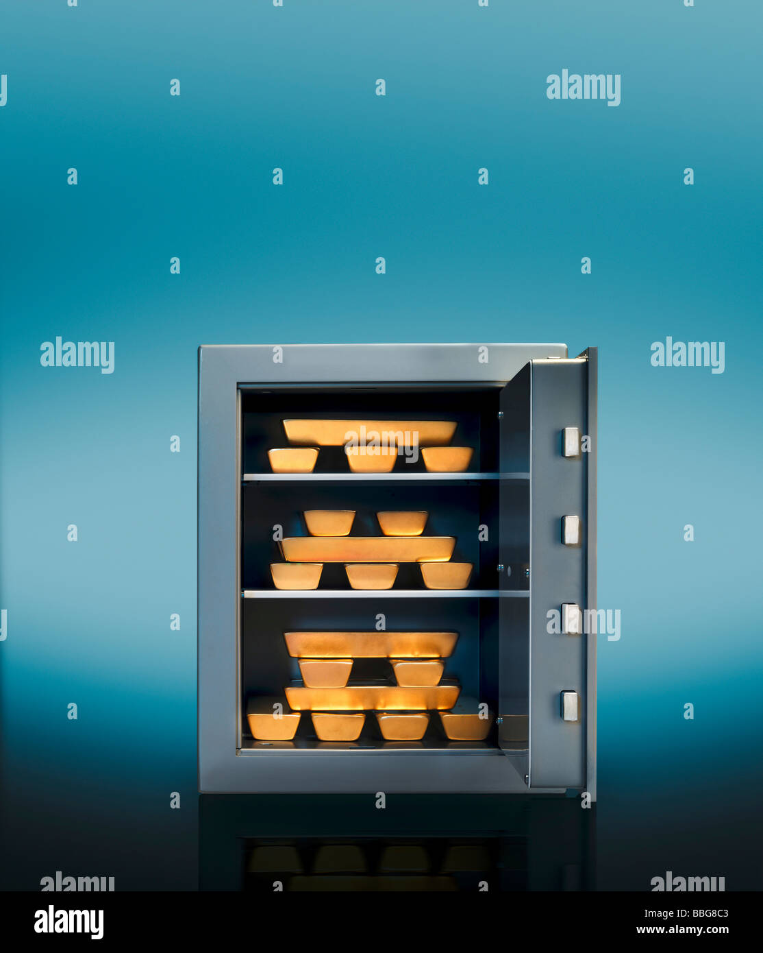 Gold store in a vault hi-res stock photography and images - Alamy