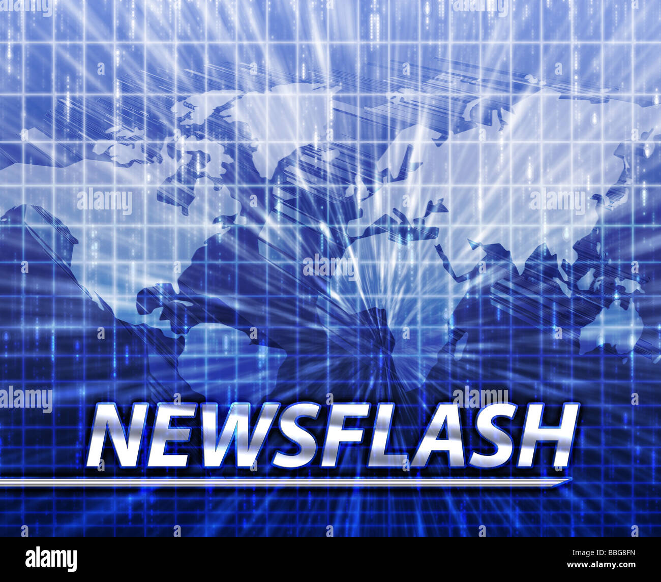 Latest breaking news newsflash splash screen announcement illustration ...