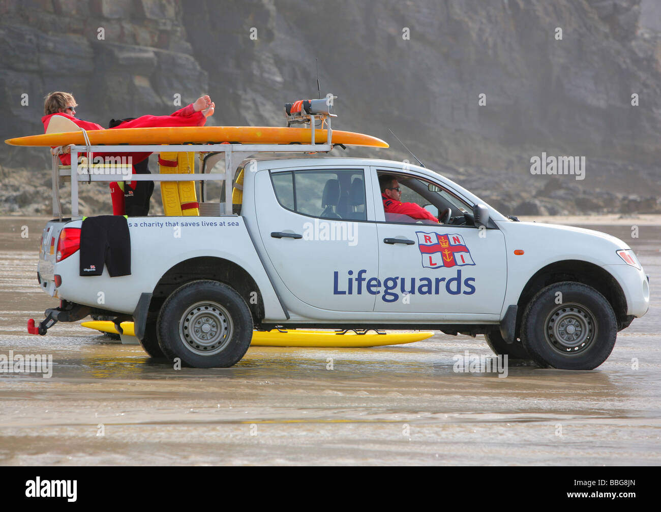 Lifeguards On Duty Flag High Resolution Stock Photography and Images ...
