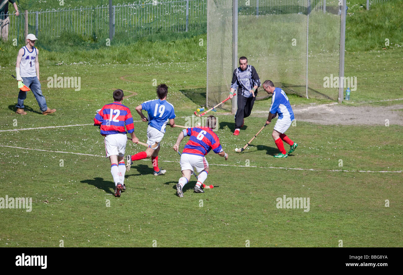 Shinty: game between Kyles Athletic and Kingussie at Tighnabruaich ...