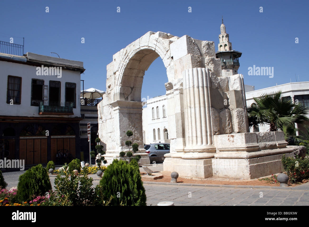 Roman arch old city Damascus Stock Photo - Alamy