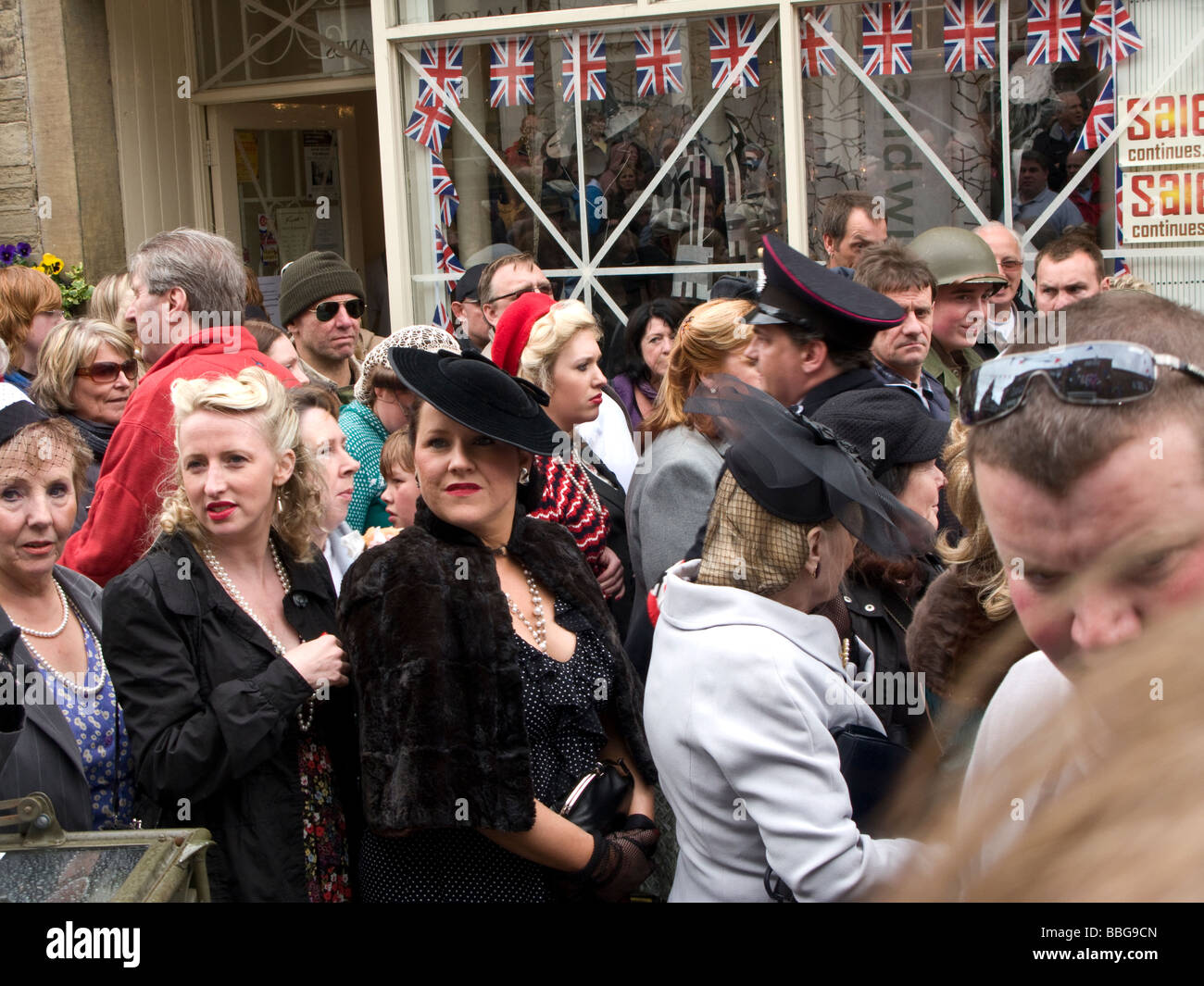 40's commemorative weekend in Haworth, Yorkshire Stock Photo - Alamy