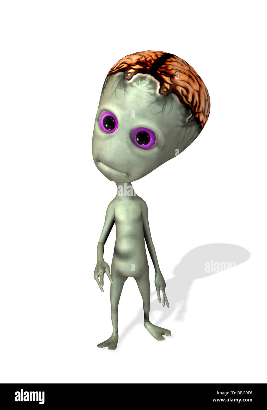 Alien martian cartoon illustration hi-res stock photography and images ...