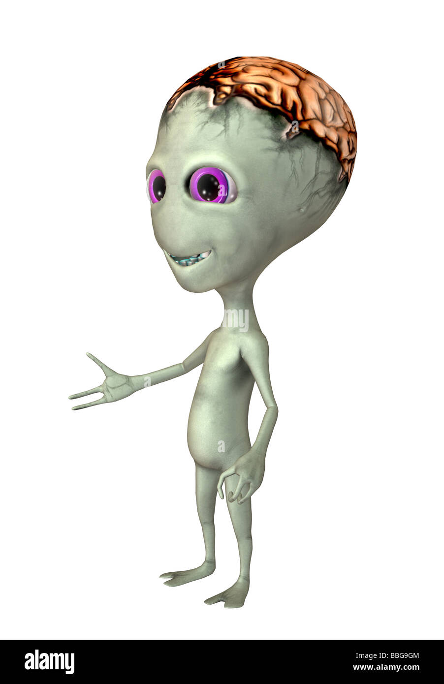 Alien martian cartoon illustration hi-res stock photography and images ...