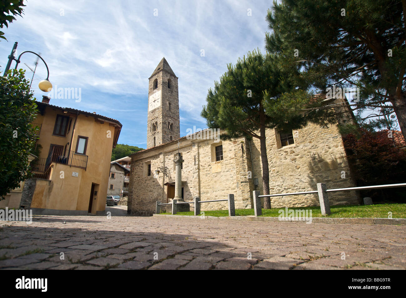 Old church square Stock Photo - Alamy