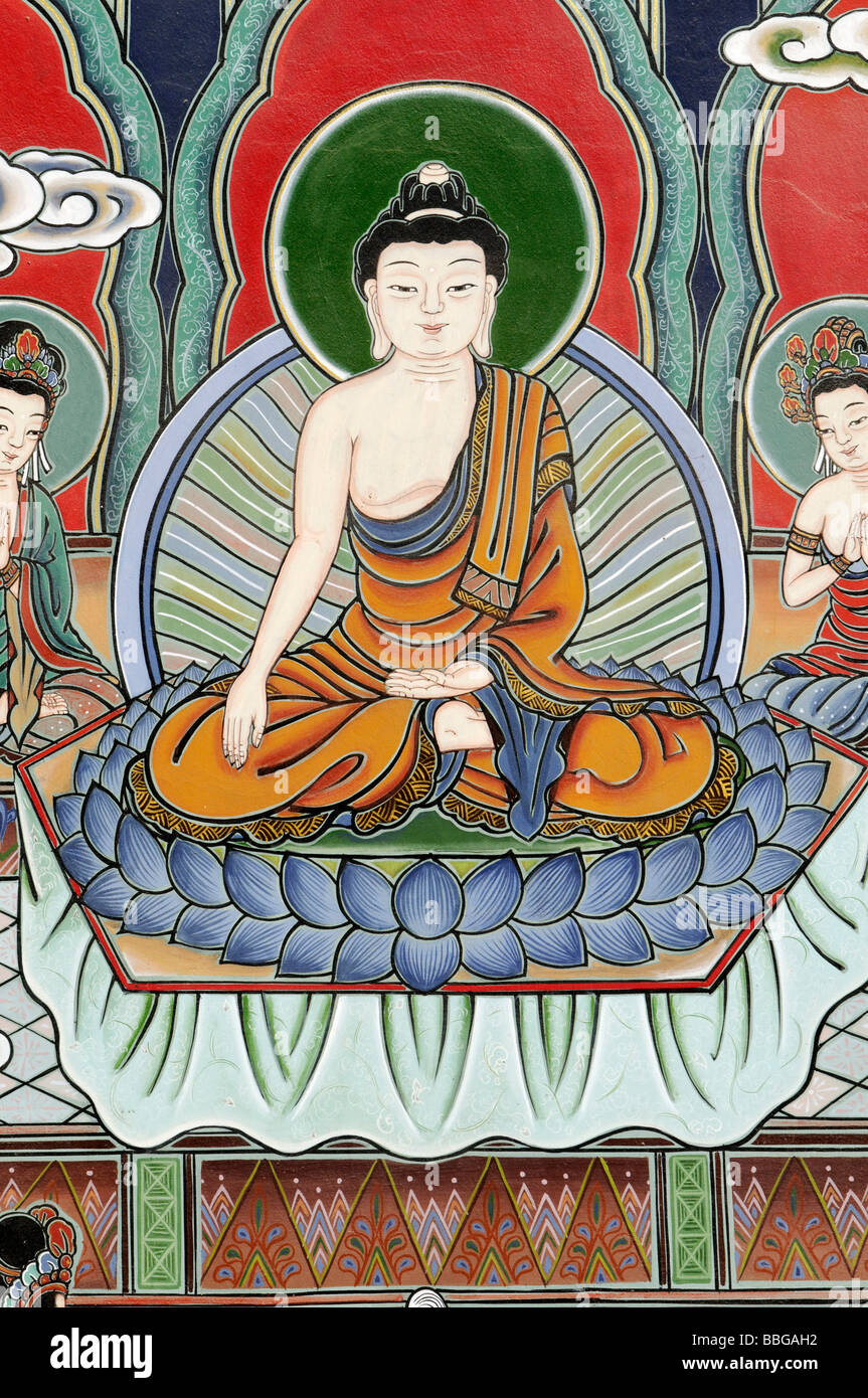 Buddha display at a Buddhist temple in Seoul, South Korea, Asia Stock ...