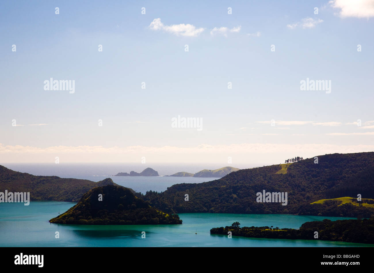 Whangaroa Harbour from St Paul Rock North Island New Zealand Stock ...