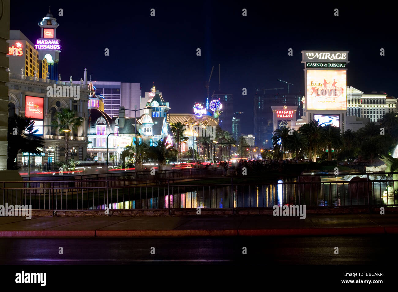 Las Vegas Night Lights Stock Photo - Alamy