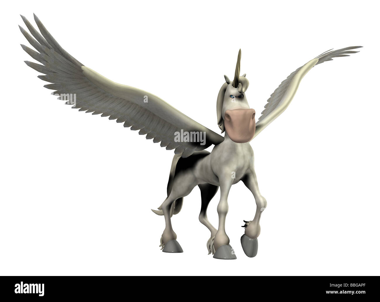 Pegasus flying horse cartoon hi-res stock photography and images - Alamy