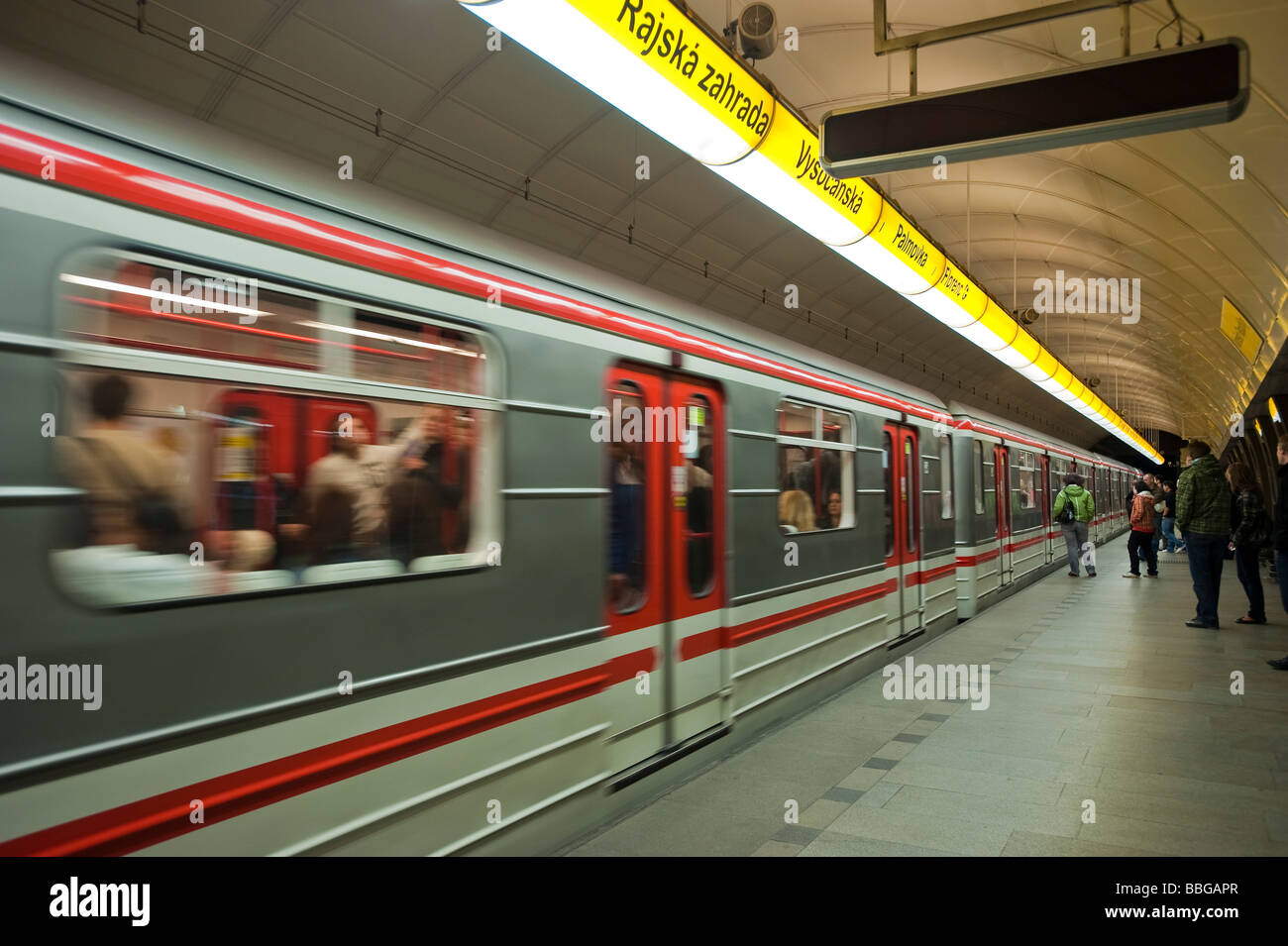Metro station Namesti Republiky, Prague, Czech Republic, Europe Stock ...