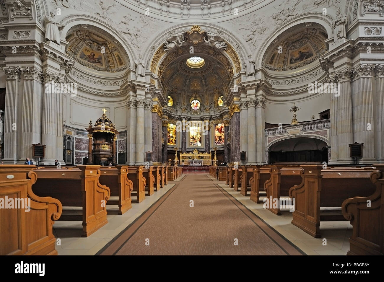 Interior of the Berlin Cathedral, Berlin, Germany, Europe Stock Photo ...