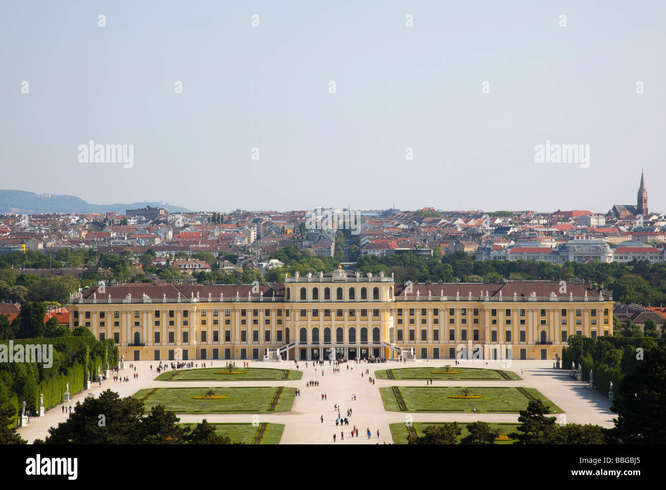 Schoenbrunn Palace, palace garden, from the age of Maria Theresia and ...
