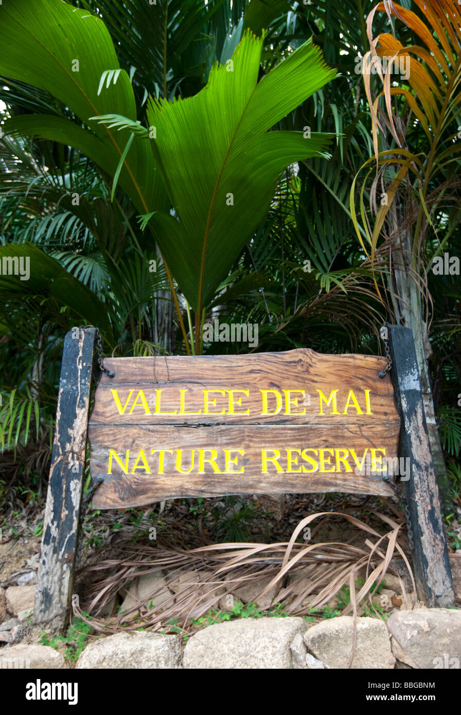 Vallee de Mai, unique nature reserve on Praslin Island with the CoCo de ...