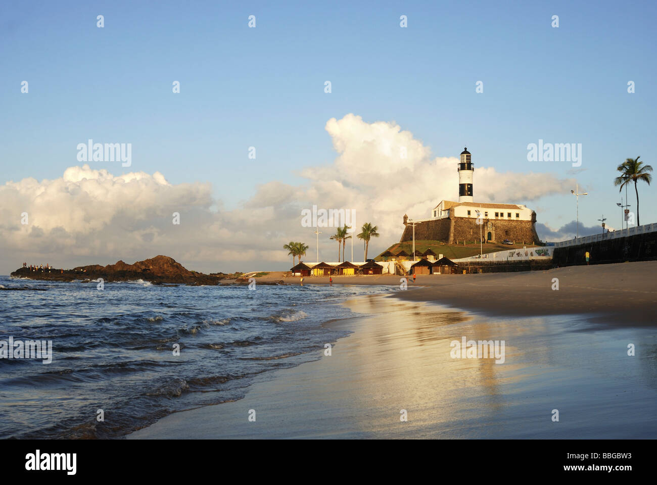 Forte de Santo Antonio da Barra fortress with Farol da Barra lighthouse ...