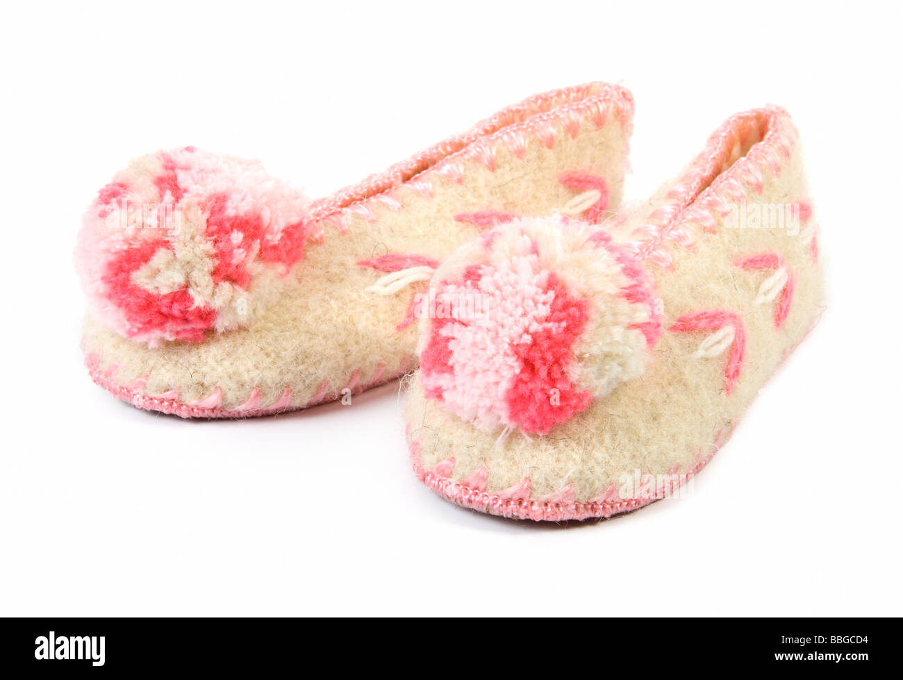 Traditional greek wool shoes Isolate on white Stock Photo - Alamy