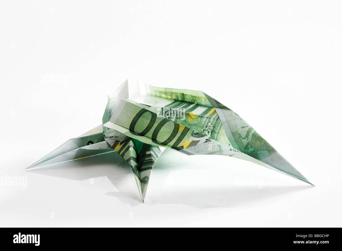 100 euro banknotes, paper planes Stock Photo - Alamy