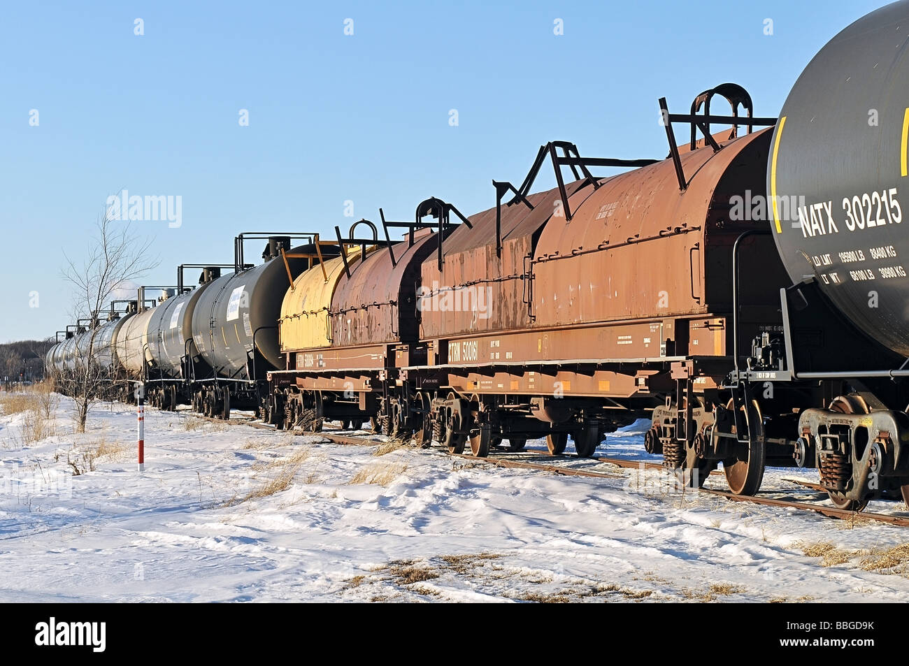 Train on tracks Stock Photo - Alamy