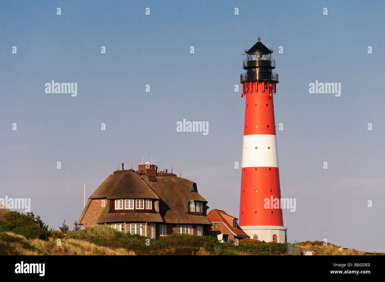 Hoernum lighthouse, Sylt island, Schleswig-Holstein, Germany, Europe ...