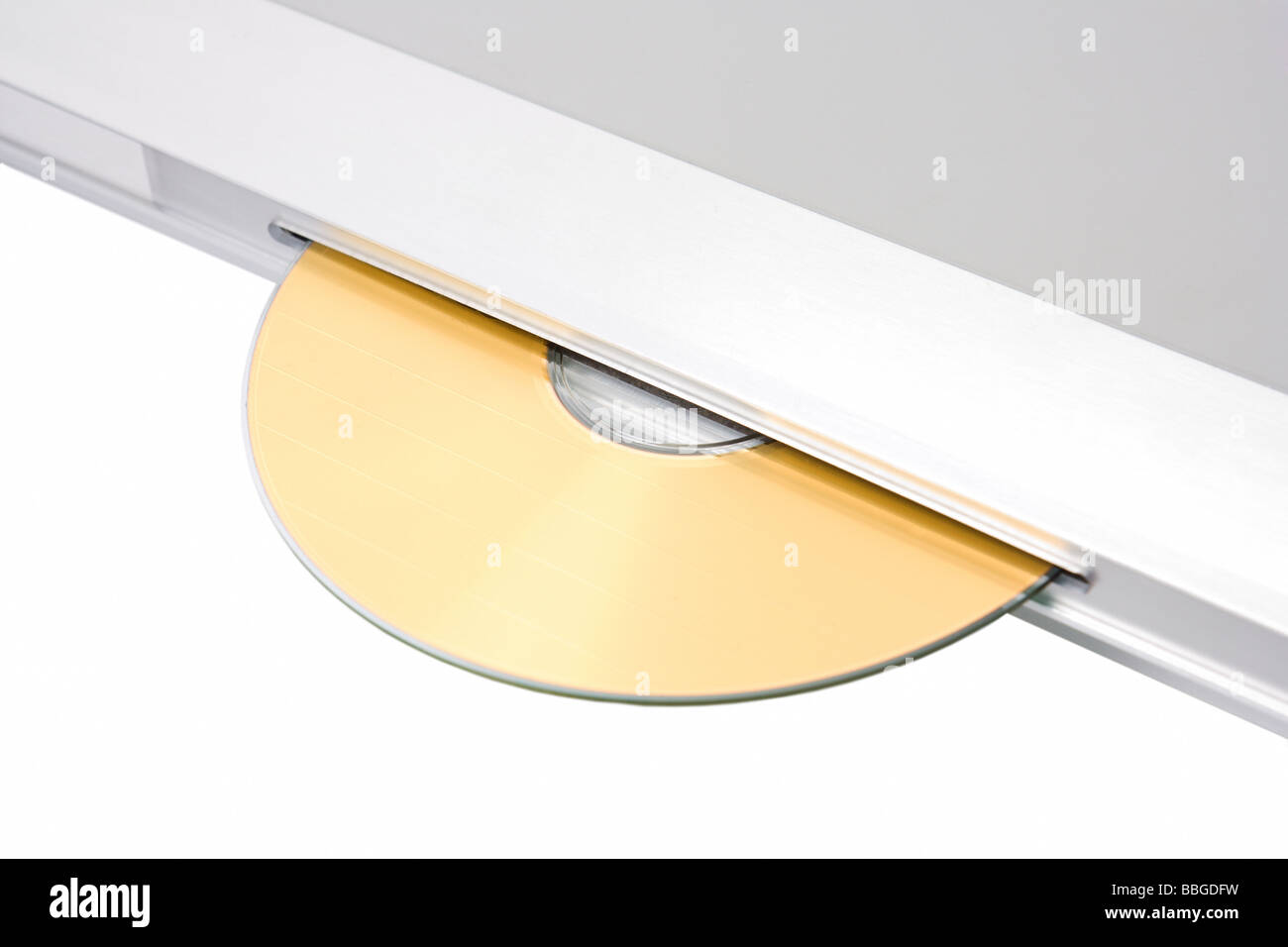 Modern dvd player with disk in slot Stock Photo - Alamy