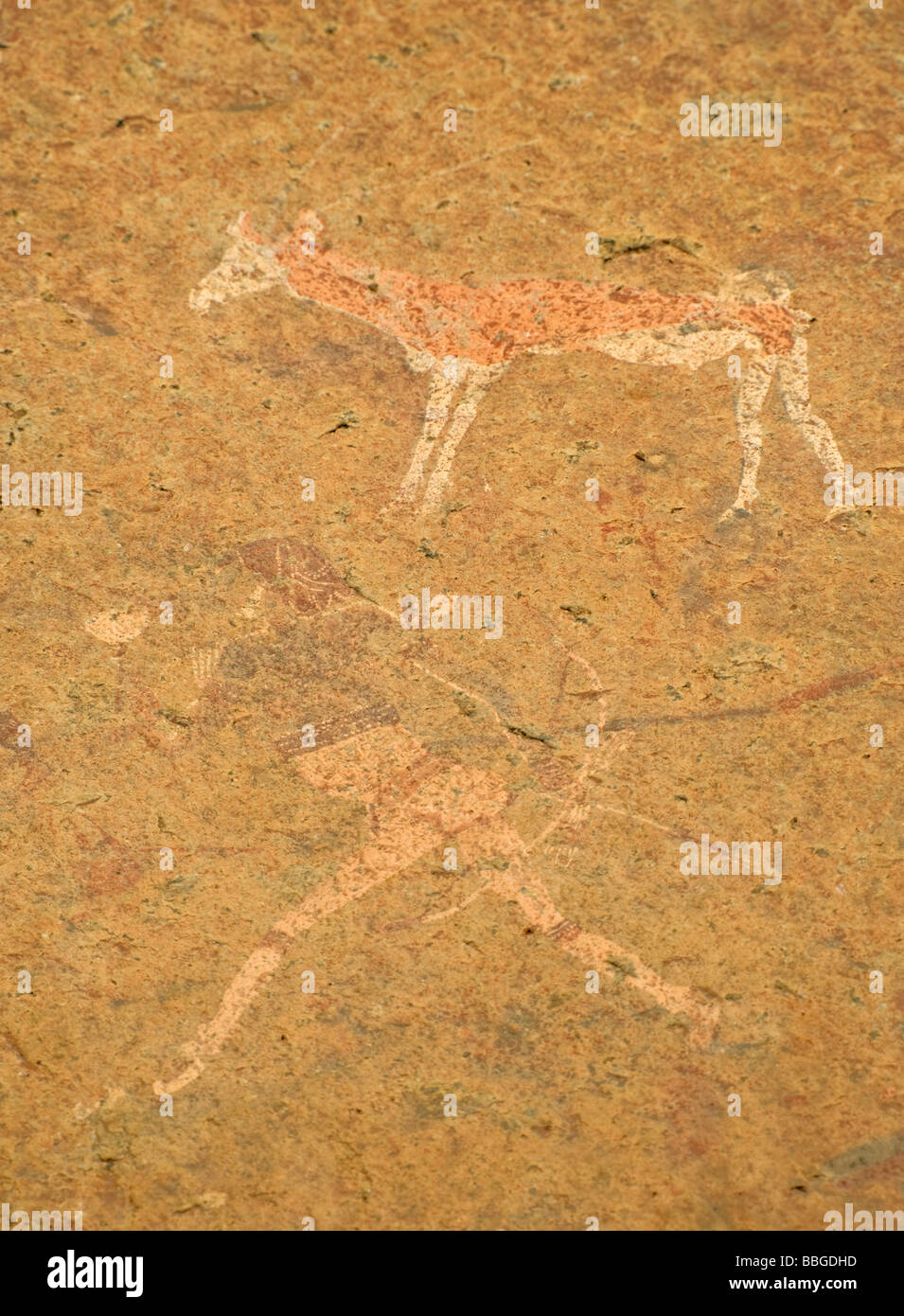 Polychrome rock paintings in Maack's Shelter in the Leopard Gorge ...