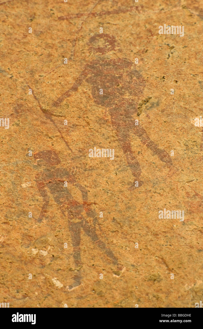 Polychrome rock paintings in Maack's Shelter in the Leopard Gorge ...