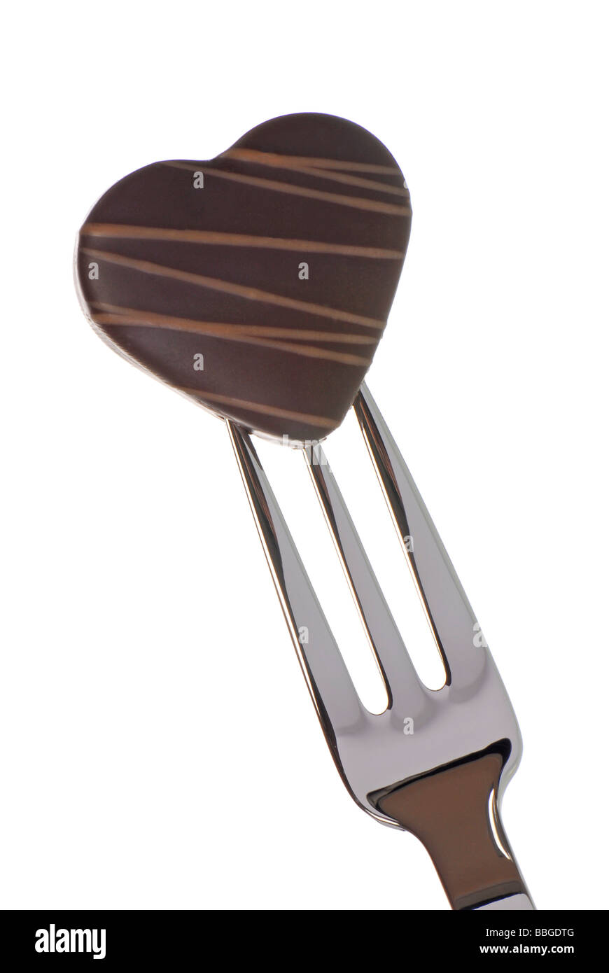 Praline on fork Cut Out Stock Images & Pictures - Alamy