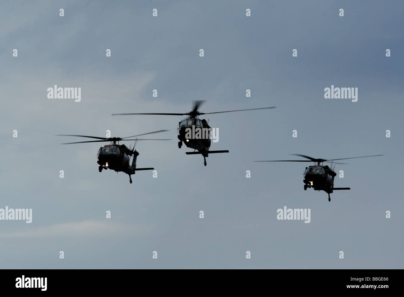 Blackhawk helicopters flight helicopters overhead front view military ...