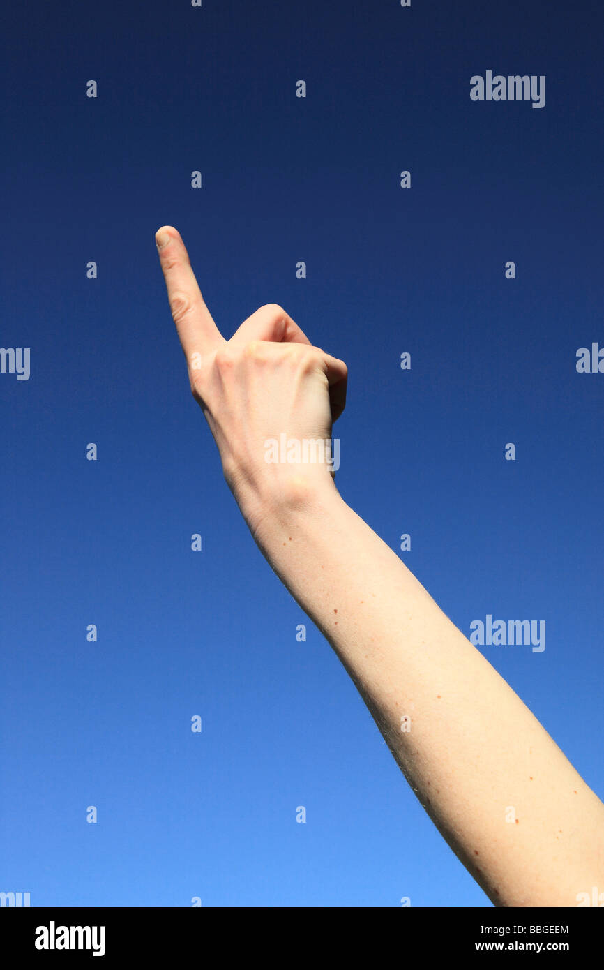 Female hands and fingers indicating directions or gestures Stock Photo ...