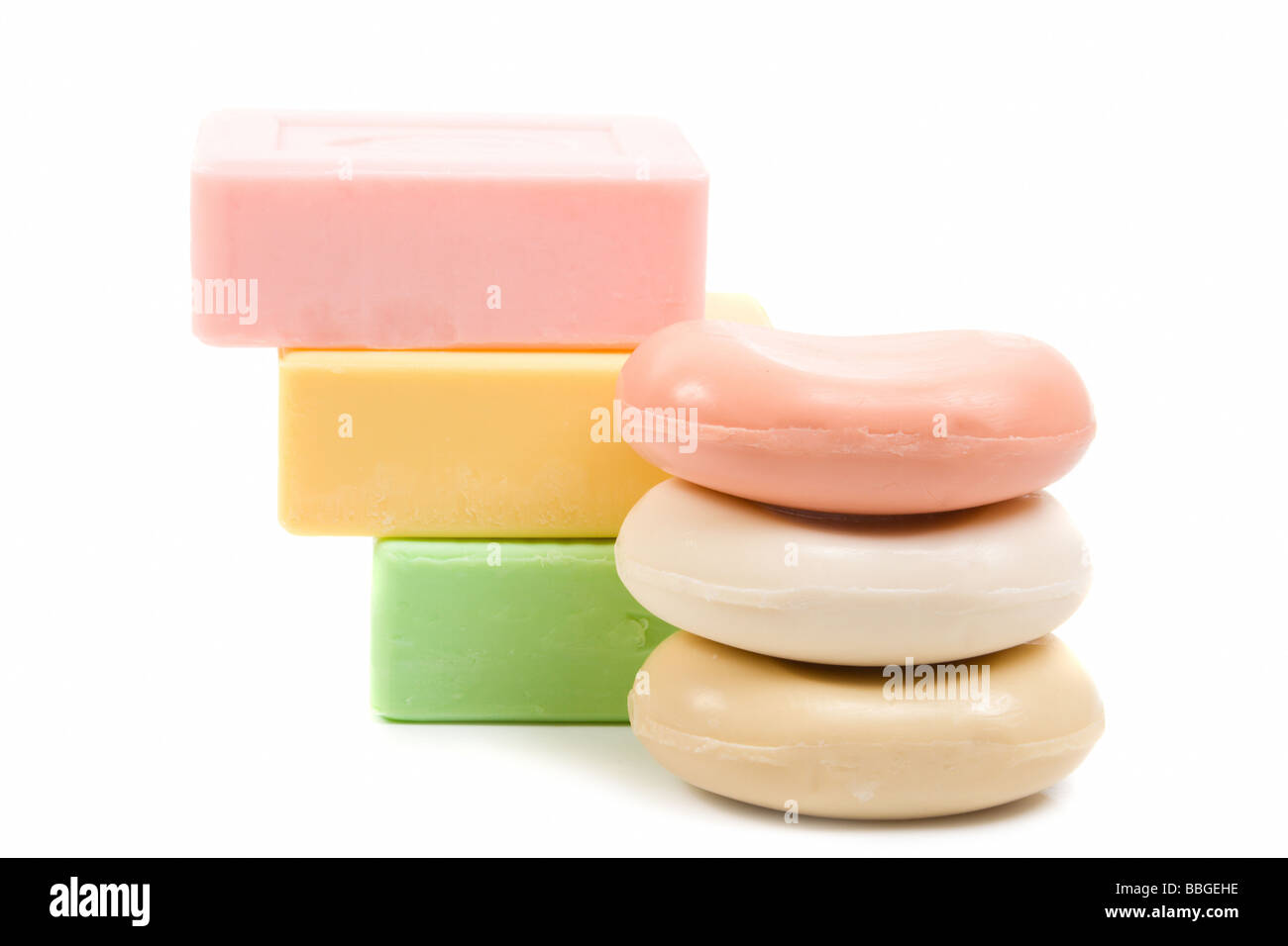 Close up of soap isolated on white background Stock Photo - Alamy