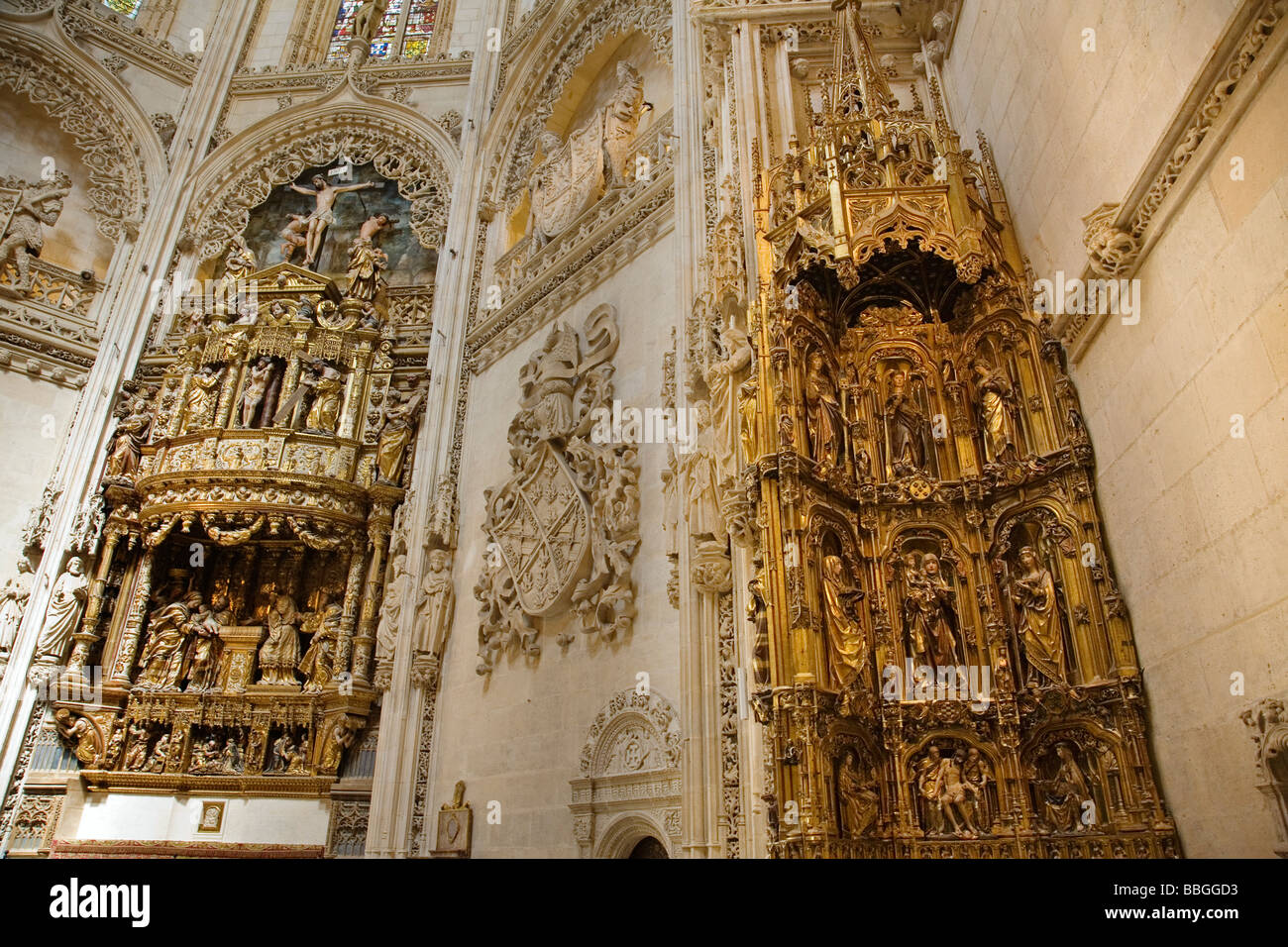 Altar of the Chapel of the Condestable in the Style Gothic Cathedral of ...