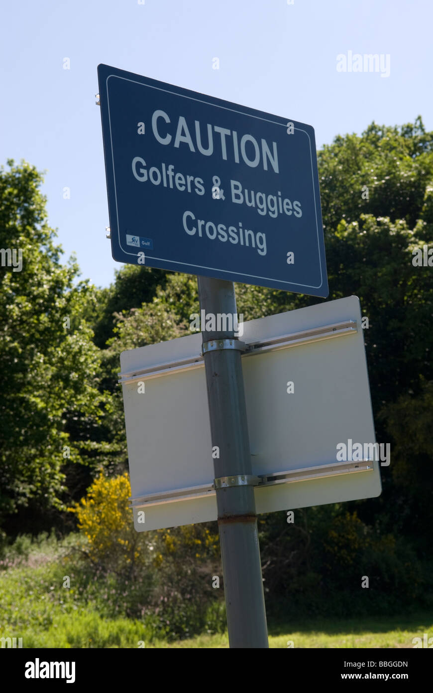 Golf course warning sign hi-res stock photography and images - Alamy