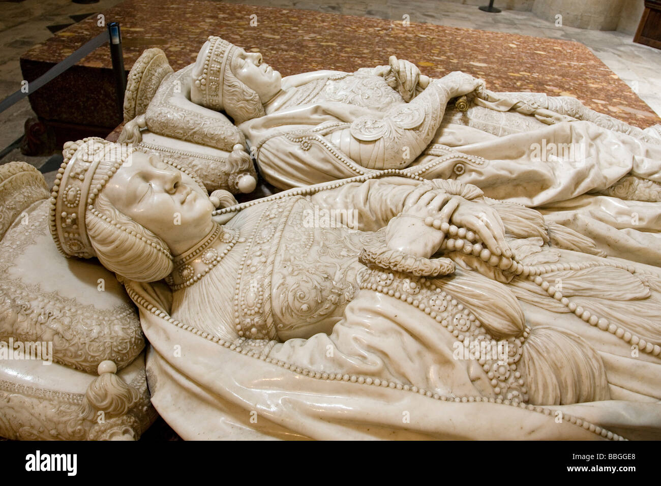 Recumbent Statues of Los Condestables in the Altar of the Chapel of the ...