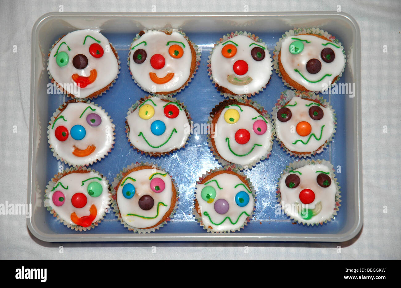 Twelve Party Cakes Stock Photo - Alamy