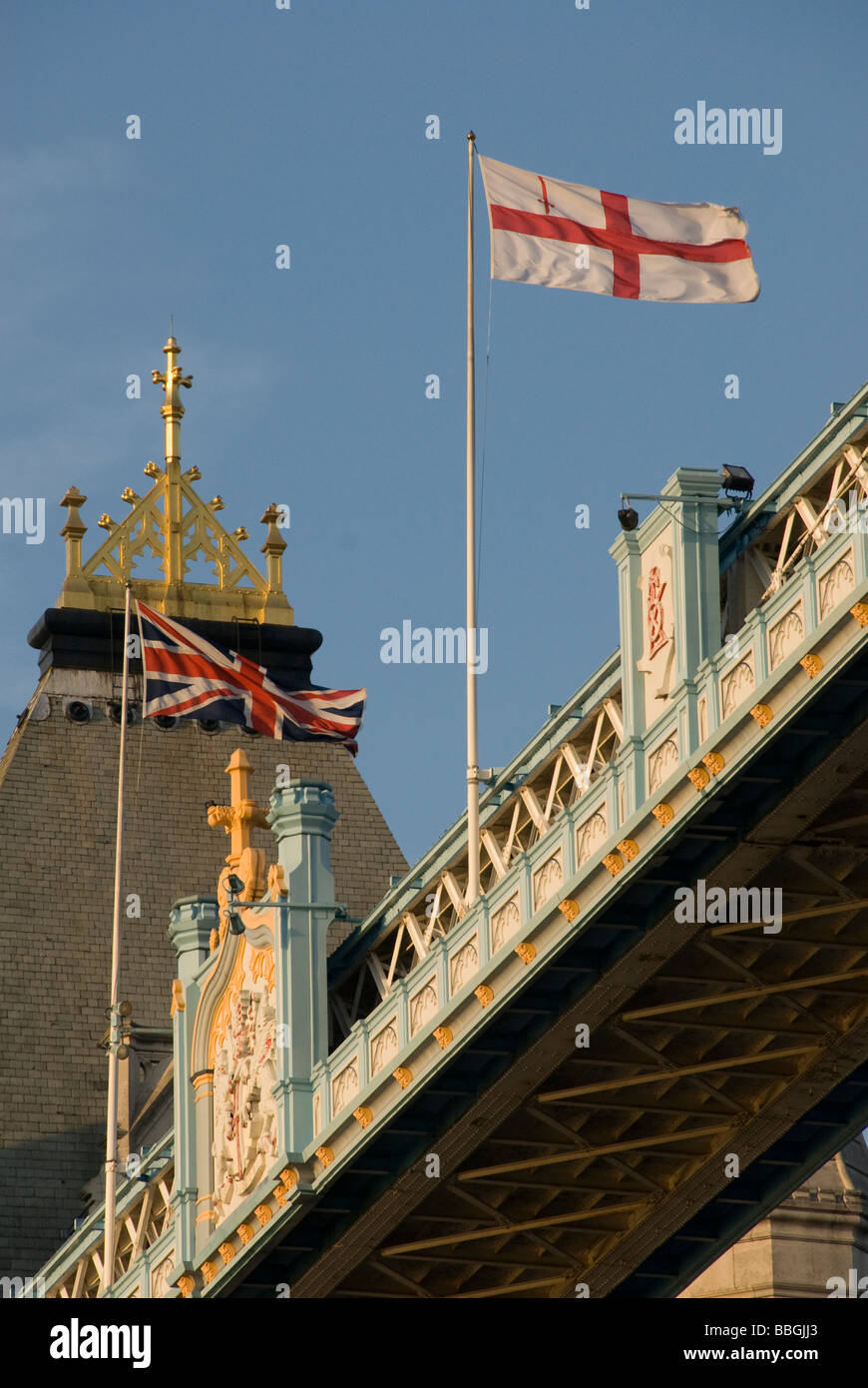 Flags tower bridge hi-res stock photography and images - Alamy