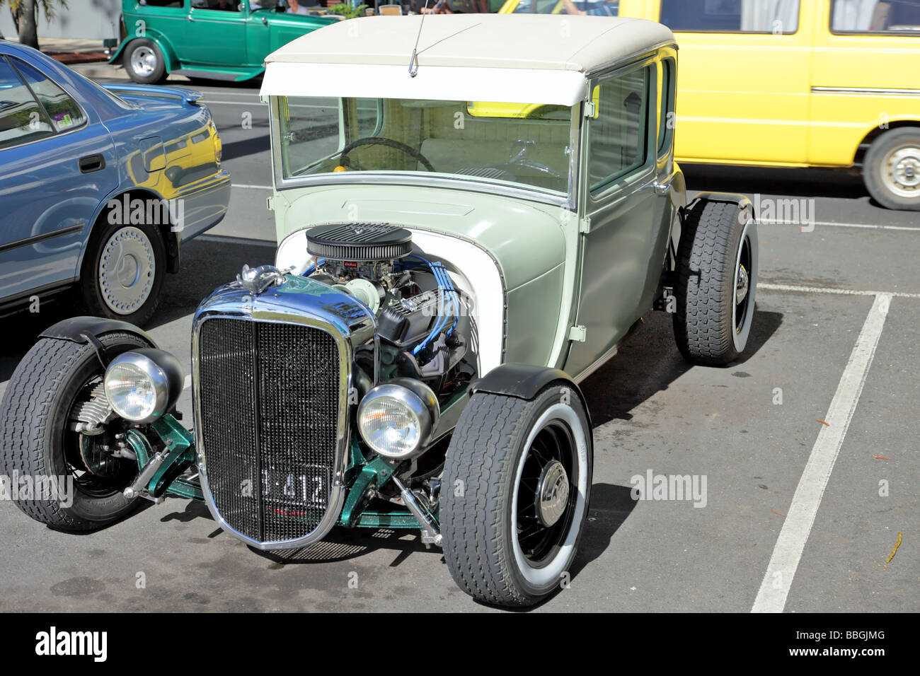 Hot rods or street rods on display Chevrolet Stock Photo - Alamy