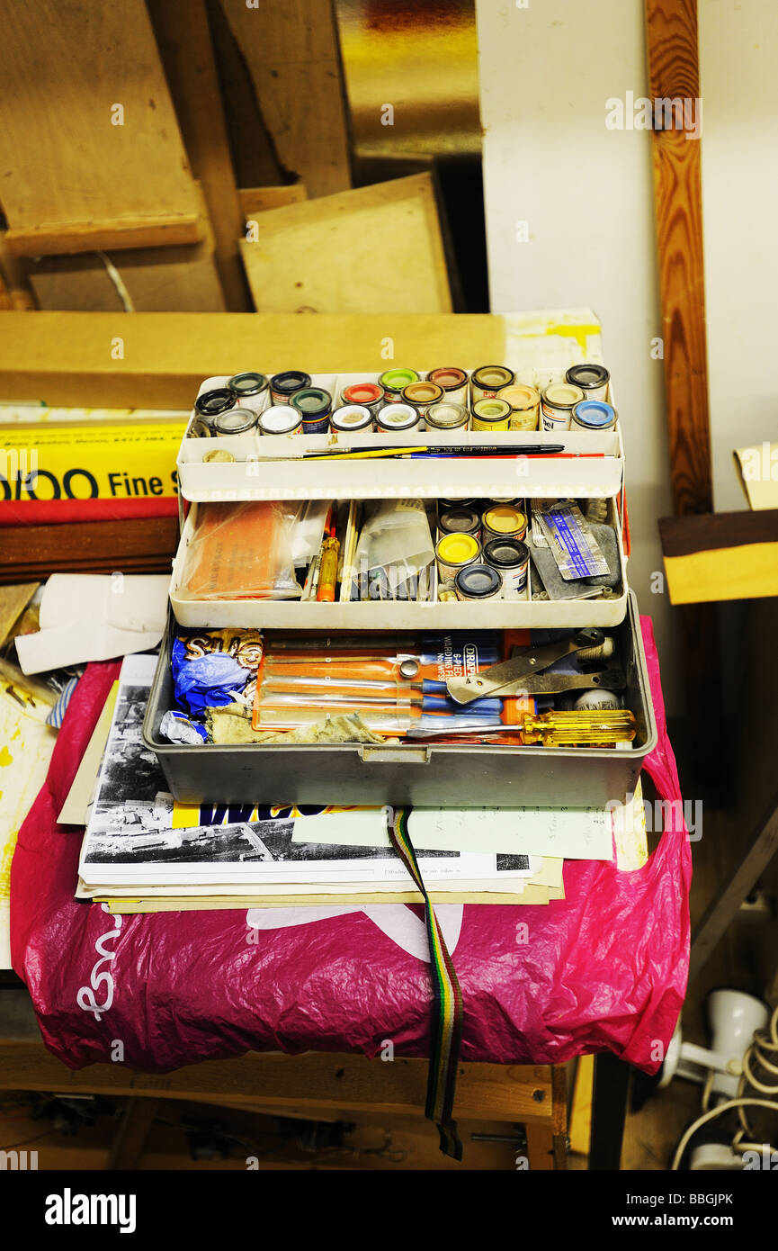 An assortment of paints at the Croydon Model Railway Society on 28 ...