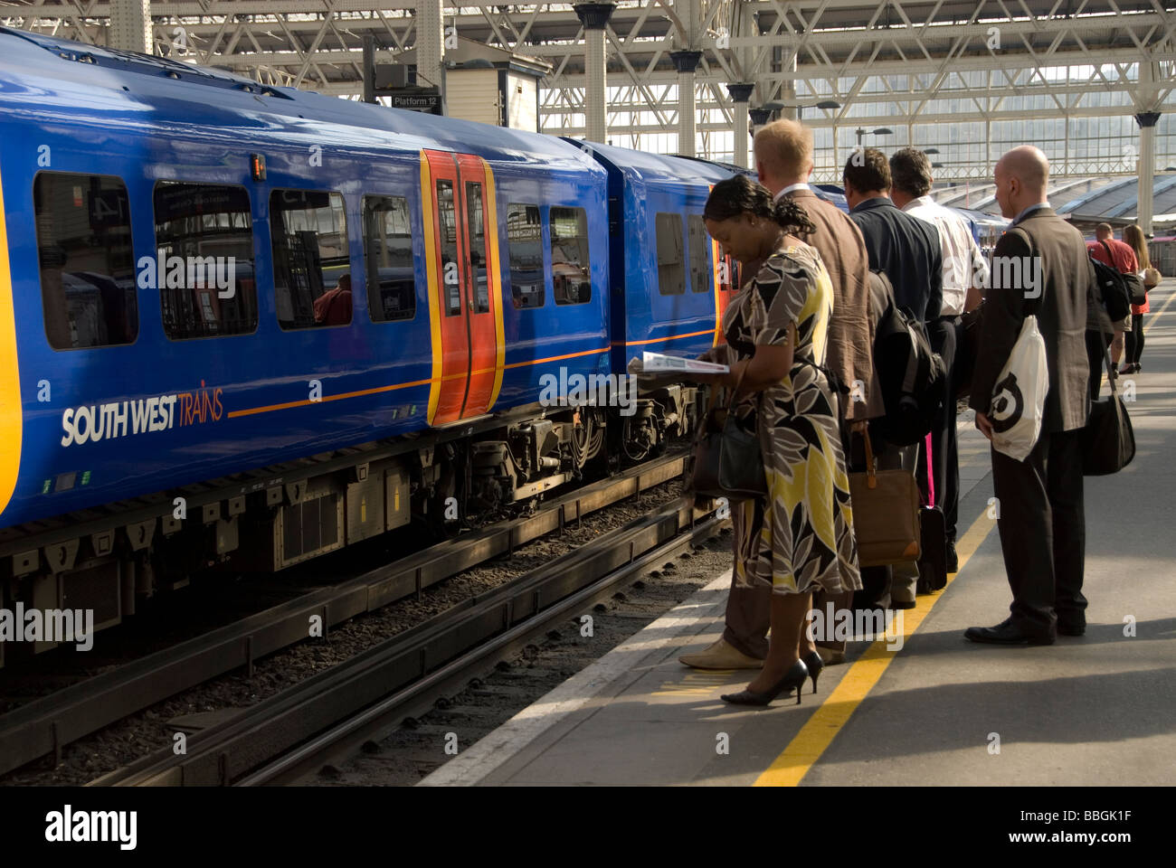 Waterloo reading line hi-res stock photography and images - Alamy