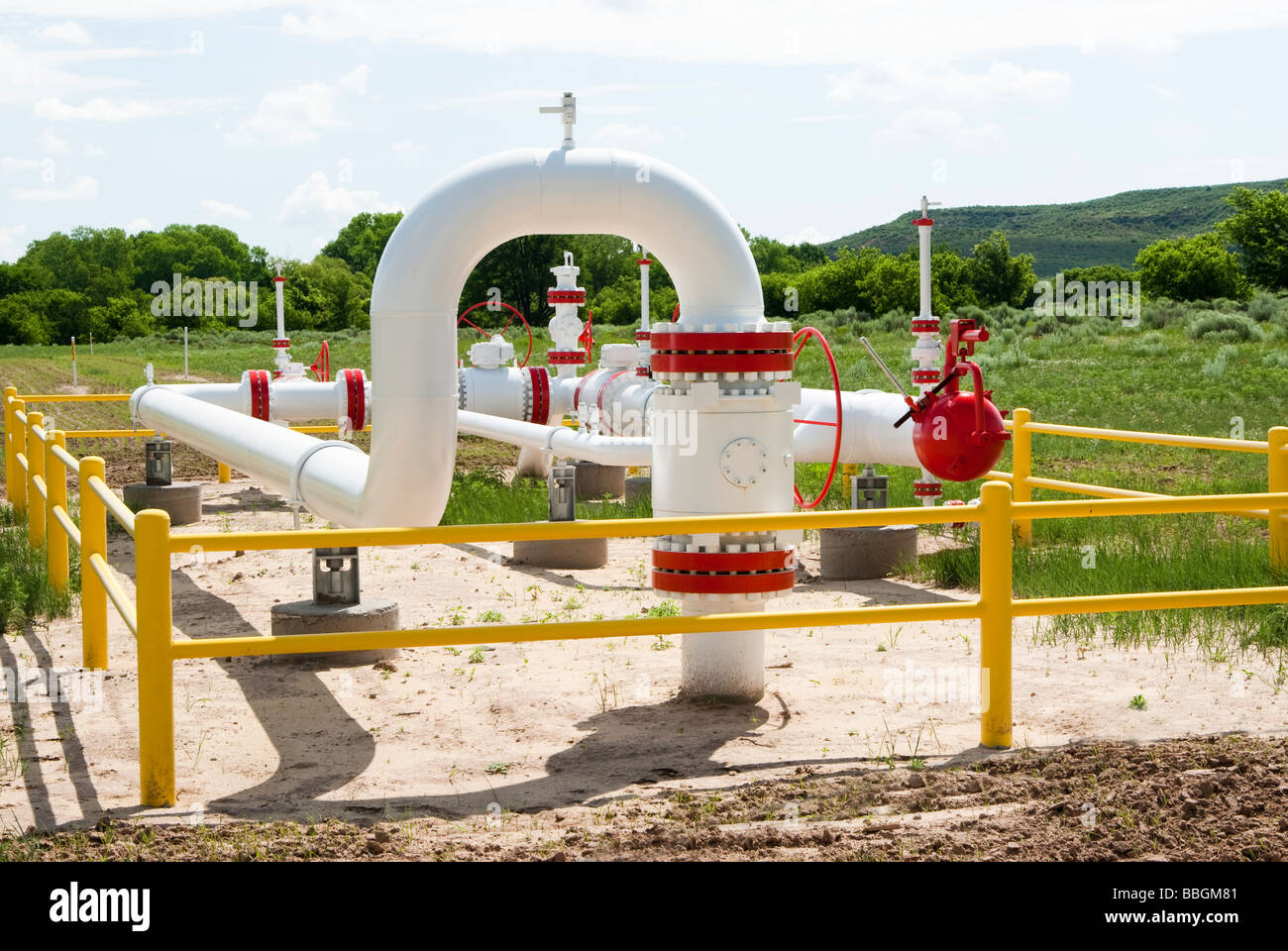 a pipeline for the distribution of natural gas Stock Photo - Alamy