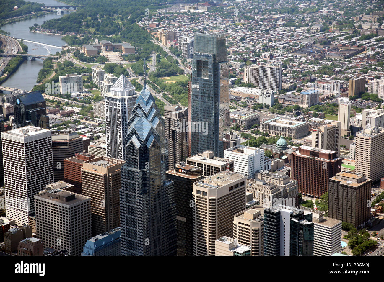 Aerial view of Philadelphia, Pennsylvania, U.S.A Stock Photo - Alamy