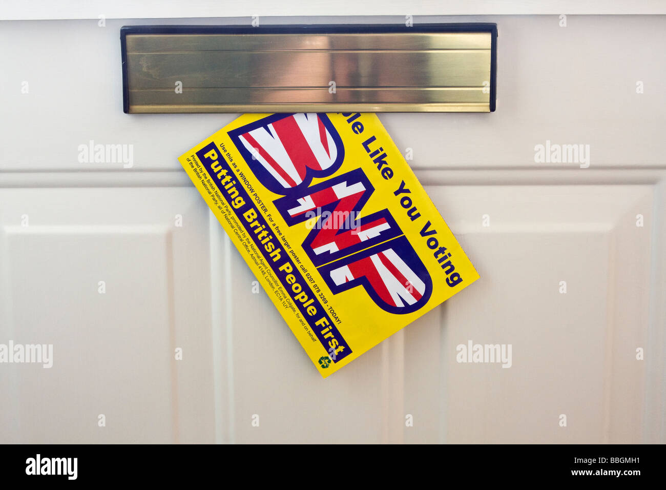 Bnp leaflet letterbox front door hi-res stock photography and images ...