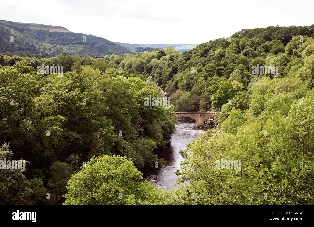 River Dee Bridge Froncysyllte Vale of Llangollen North Wales UK United ...
