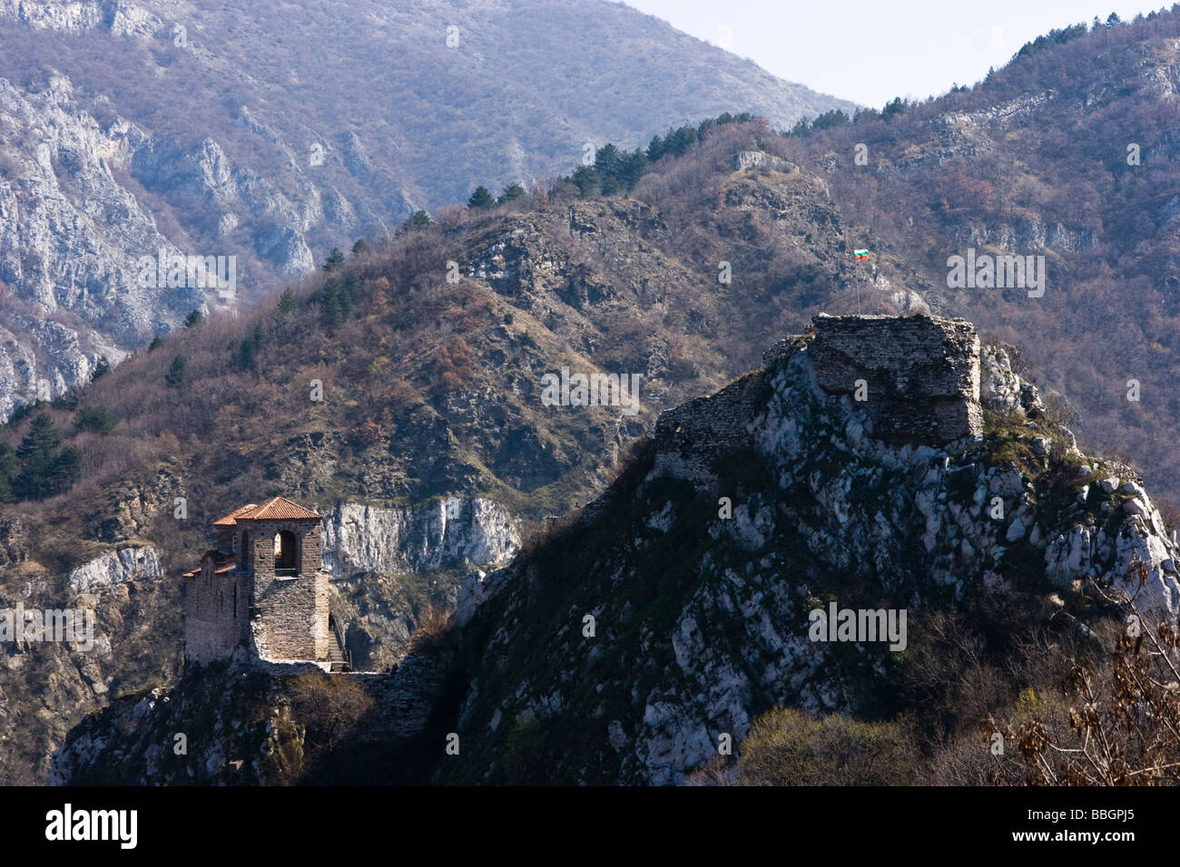 Asenova fortress, remains of the church of the Holy Mother of God ...