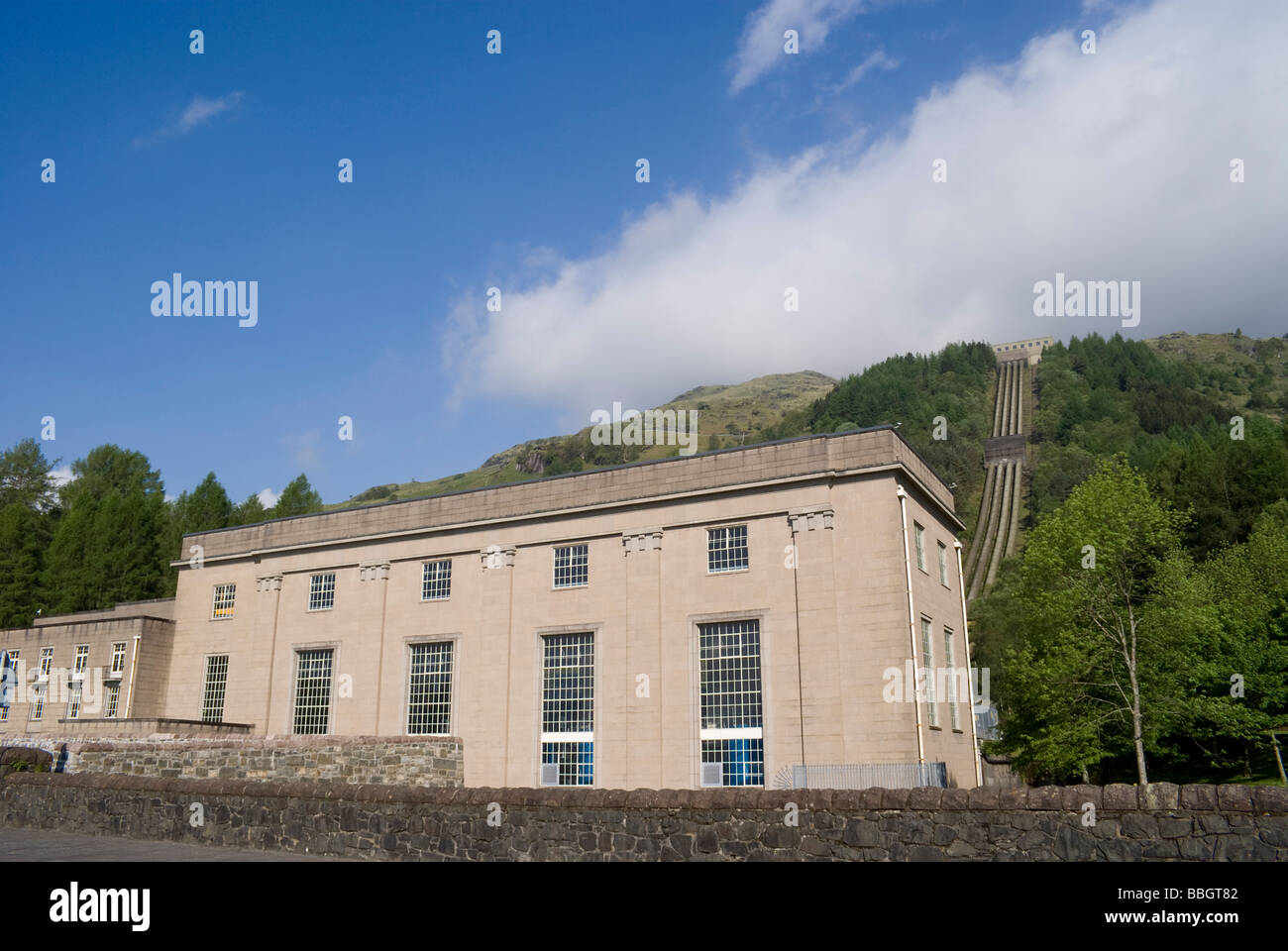 Loch Sloy hydroelectric power station at Ardlui, at the head of Loch ...