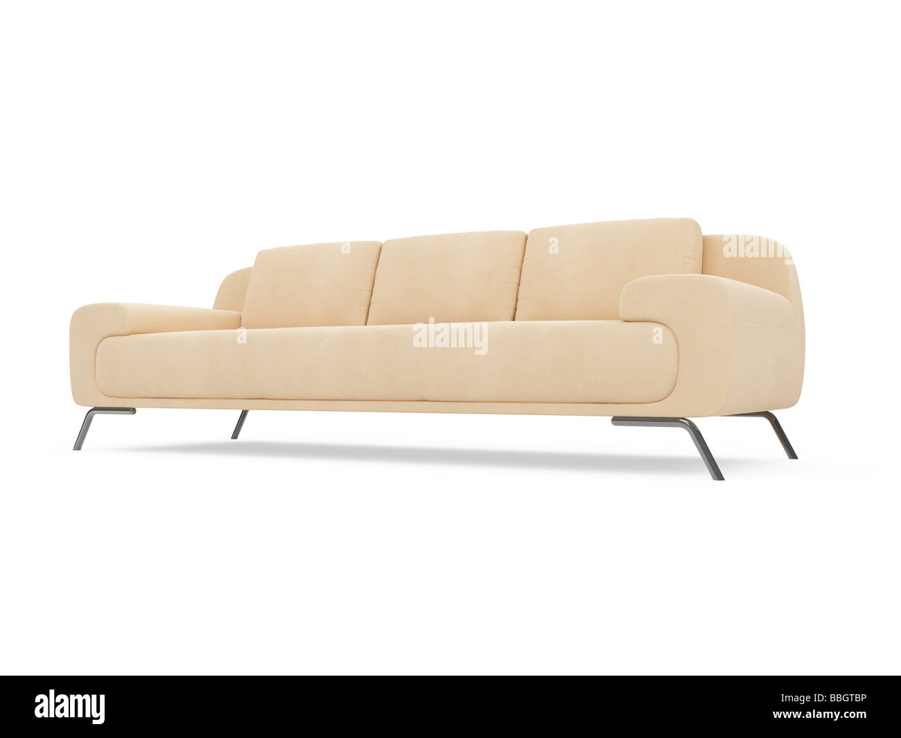 isolated couch over white background Stock Photo - Alamy